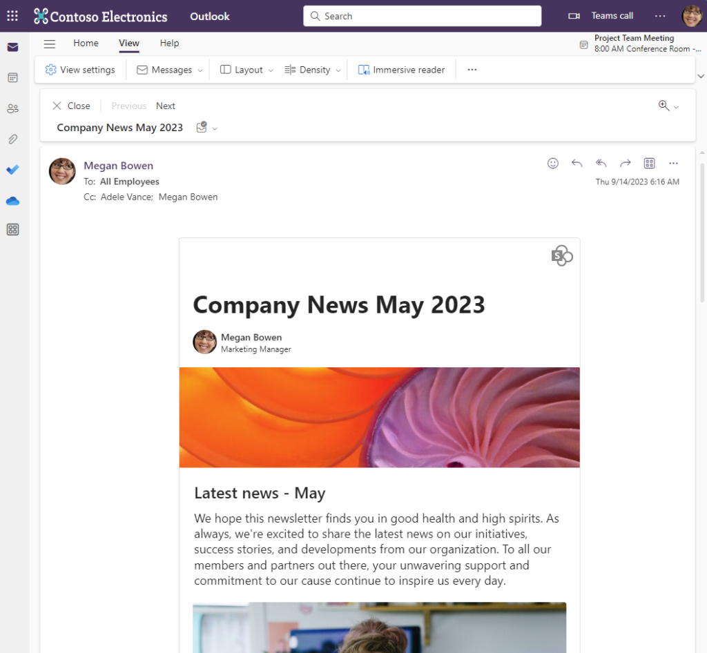 SharePoint News für E-Mail: Nachrichten per Mail verteilen - Bertschy ...